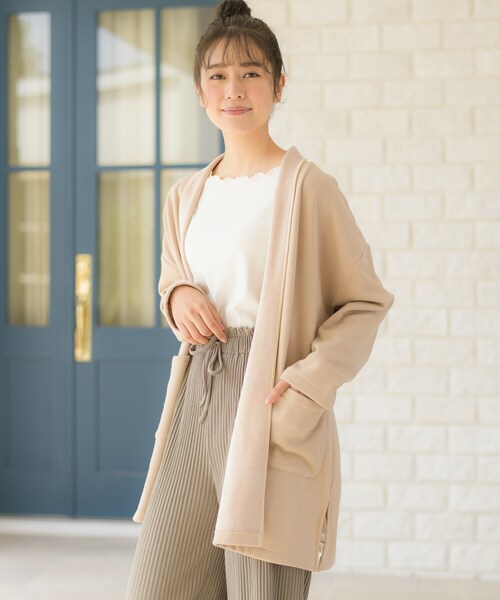 Rewde（ルゥデ）の「【One Mile Style】 裏起毛トッパーカーディガン（0R15-R11154）（カーディガン/ボレロ）」 - WEAR