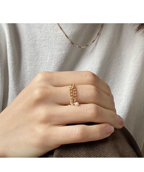 PRIMP（プリンプ）の「CHAIN RING（ピアス（両耳用））」 - WEAR