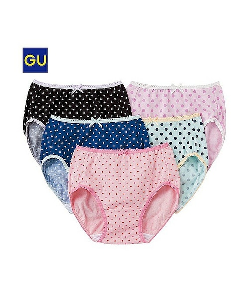 GU（ジーユー）の「（GU）GIRLSショーツ（5枚組）K（KIDS ⁄ GIRLSルーム・インナー）」 - WEAR