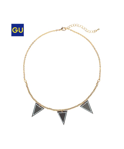 GU（ジーユー）の「（GU）WOMENクリアトライアングルネックレス（アクセサリー）」 - WEAR