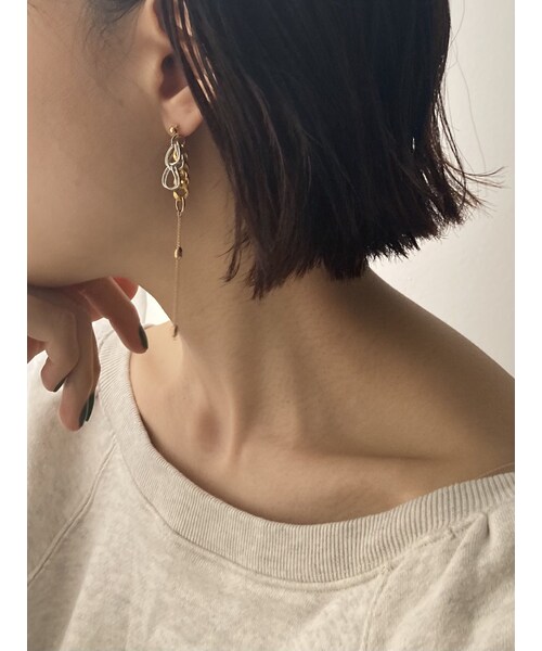 PRIMP（プリンプ）の「CHAIN LONG PIERCE（ピアス（両耳用））」 - WEAR