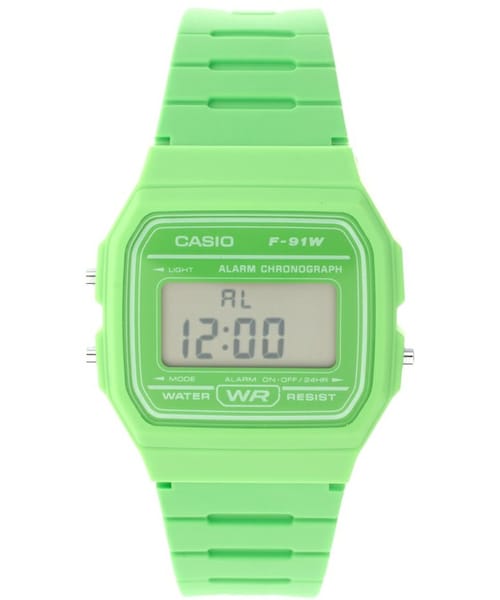 Casio（カシオ）の「Casio F-91WC-3AEF Digital Green Watch（アナログ腕時計）」 - WEAR