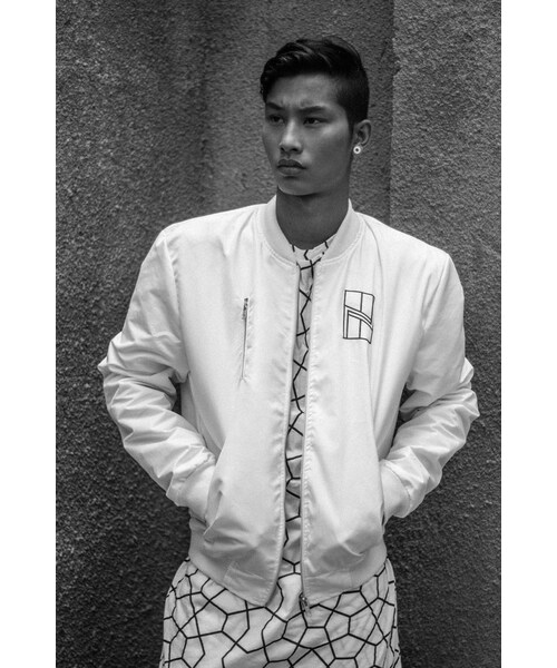 Nemis（ネミス）の「Nemis Logo Bomber Jacket White（その他）」 - WEAR