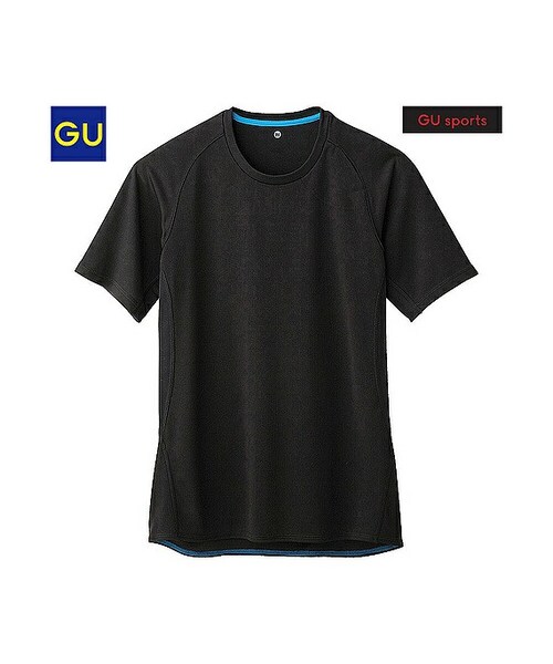 GU（ジーユー）の「（GU）スポーツクルーネックT（半袖）A1（MEN ⁄ カットソー（Tシャツ・ポロシャツ））」 - WEAR
