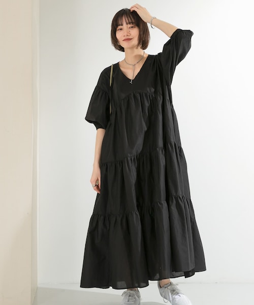 KBF（ケイビーエフ）の「【WEB限定】マキシティアードワンピース（）」 - WEAR