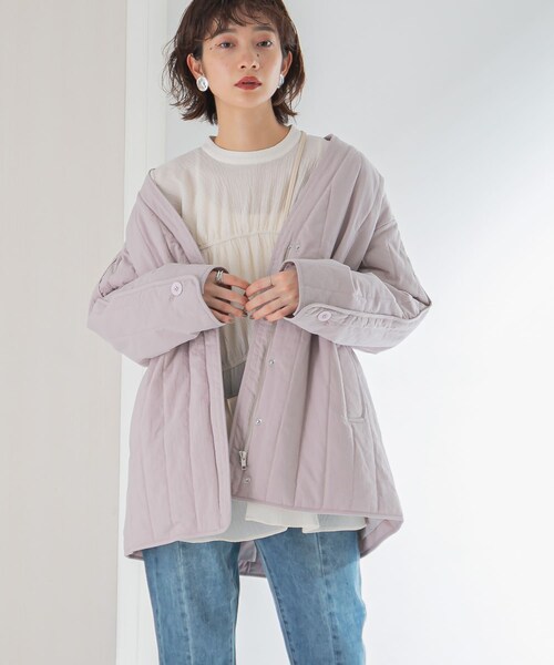 KBF（ケイビーエフ）の「フロントZIPキルトジャケット（）」 - WEAR