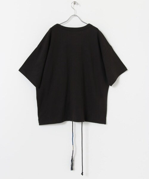 RIOT FACETASM DRAWSTRING T SHIRTS MARIA×NECK MARIA×HIGH