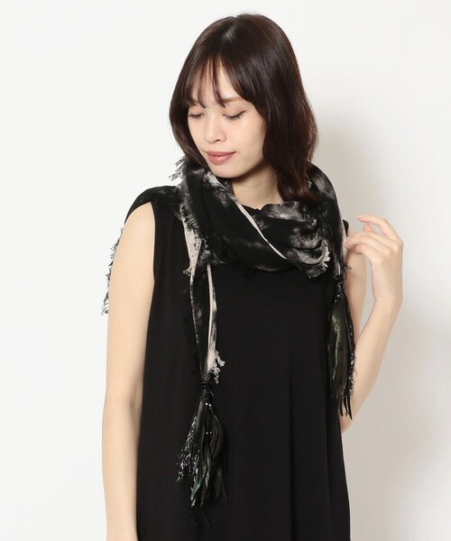 KMRii（ケムリ）の「【別注】KMRii/ケムリ/TIE DYE SQUARE STOLE/RFL（）」 - WEAR
