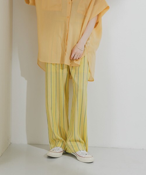 KBF（ケイビーエフ）の「【WEB限定】ストライプイージーパンツ（）」 - WEAR