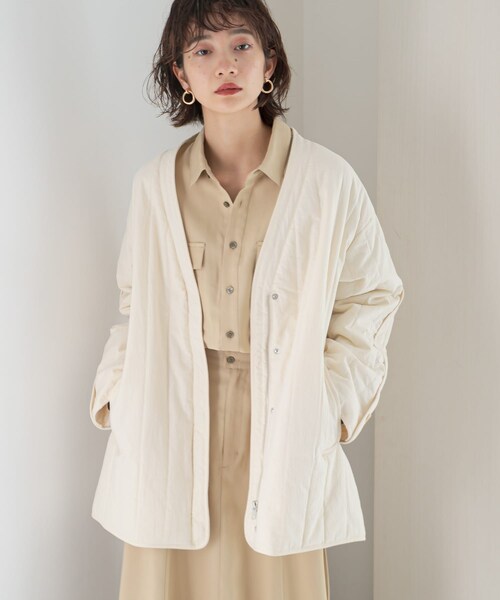 KBF（ケイビーエフ）の「フロントZIPキルトジャケット（）」 - WEAR