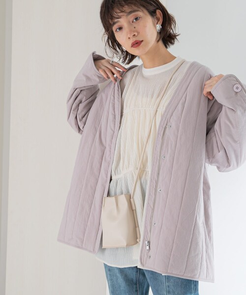 KBF（ケイビーエフ）の「フロントZIPキルトジャケット（）」 - WEAR