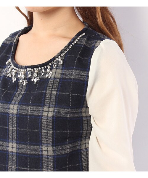 PAGEBOY（ページボーイ）の「ビジューデコレーション切り替えプルオーバー（トップス）」 - WEAR