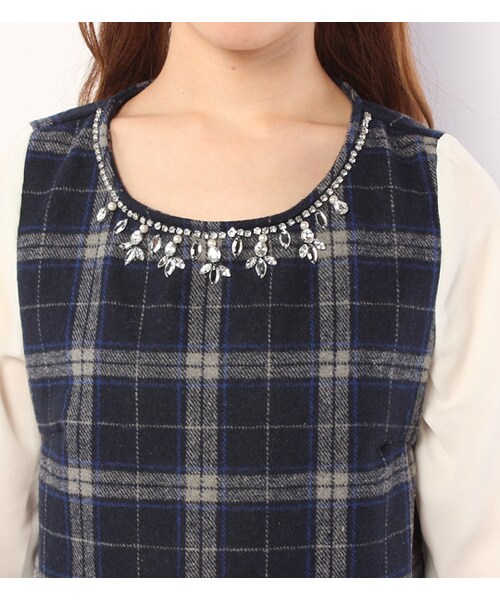 PAGEBOY（ページボーイ）の「ビジューデコレーション切り替えプルオーバー（トップス）」 - WEAR