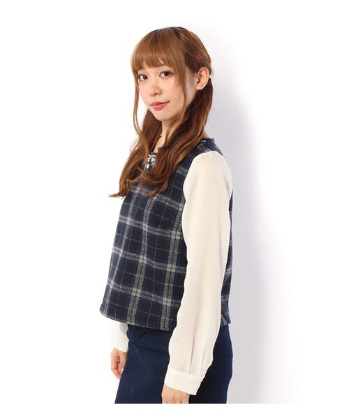 PAGEBOY（ページボーイ）の「ビジューデコレーション切り替えプルオーバー（トップス）」 - WEAR