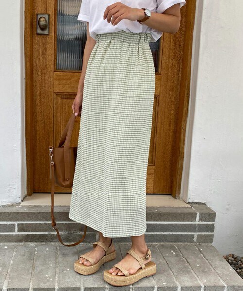 DHOLIC（ディーホリック）の「2TYPEロングHラインスカート・全5色（スカート）」 - WEAR