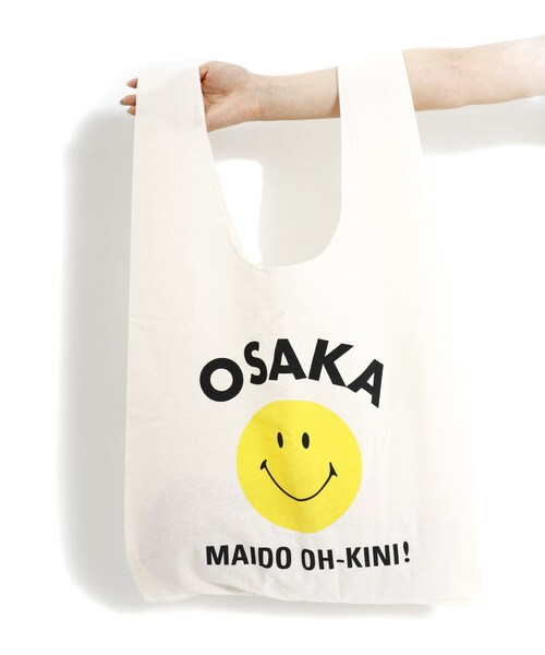 3coins（3coins）の「【ASOKO】＜WEB限定SALE＞【ご当地】SMILEミニマルシェバッグ（その他）」 - WEAR