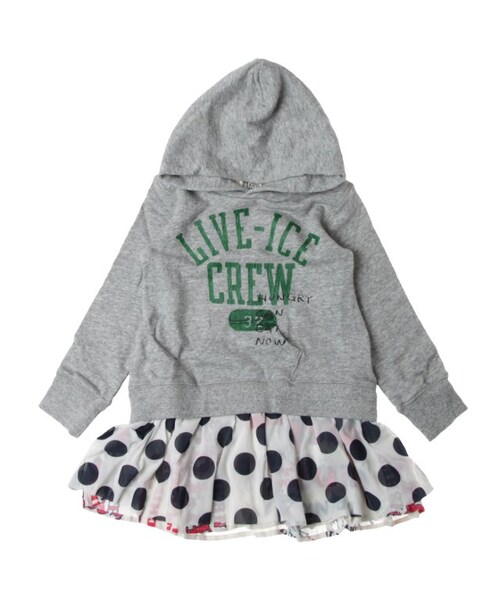 F.O.KIDS（エフオーキッズ）の「レイヤードパーカーワンピース（）」 - WEAR