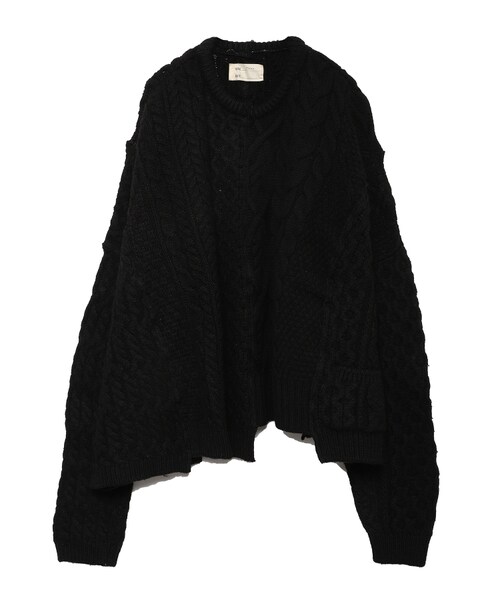 77circa（ナナナナサーカ）の「circa make vertical cutback fisherman sweater(crew neck)（）」 - WEAR