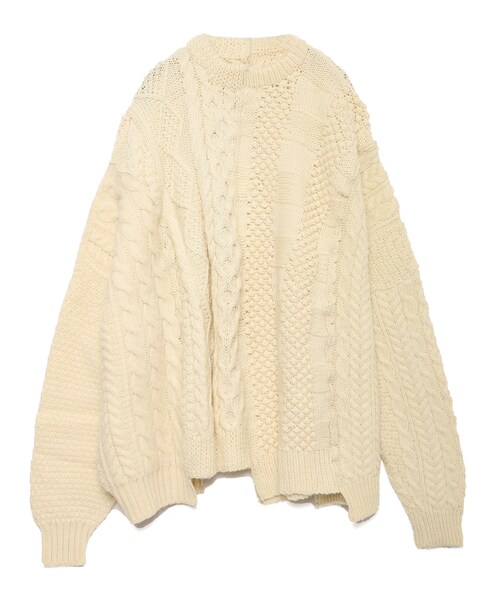 77circa（ナナナナサーカ）の「circa make vertical cutback fisherman sweater(crew neck)（）」 - WEAR
