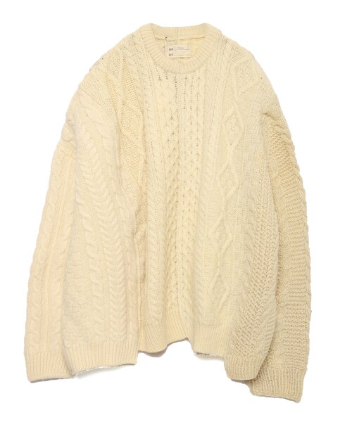 77circa（ナナナナサーカ）の「circa make vertical cutback fisherman sweater(crew neck)（）」 - WEAR