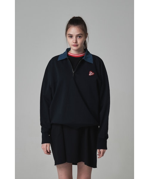 M.Nii（エムニーイ）の「[M.Nii] 1950’s 1/2 Zip Sweatshirt（）」 - WEAR