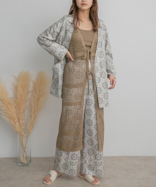 KBF（ケイビーエフ）の「マルチWAYメッシュ編みジレワンピース（）」 - WEAR