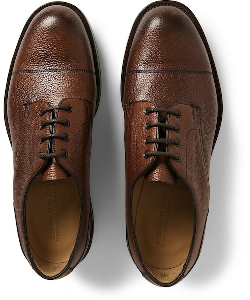 EDWARD GREEN（エドワードグリーン）の「Edward Green Dundee Pebble-Grain Derby Shoes ...