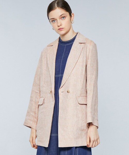 AMERI（アメリ）の「ラスティックリネンジャケット 01210640540（その他アウター）」 - WEAR