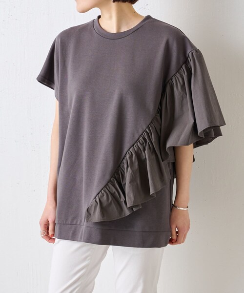 BEARDSLEY（ビアズリー）の「《予約》アシメフリルフレンチプルオーバー（Tシャツ/カットソー）」 - WEAR