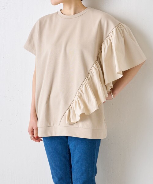 BEARDSLEY（ビアズリー）の「《予約》アシメフリルフレンチプルオーバー（Tシャツ/カットソー）」 - WEAR