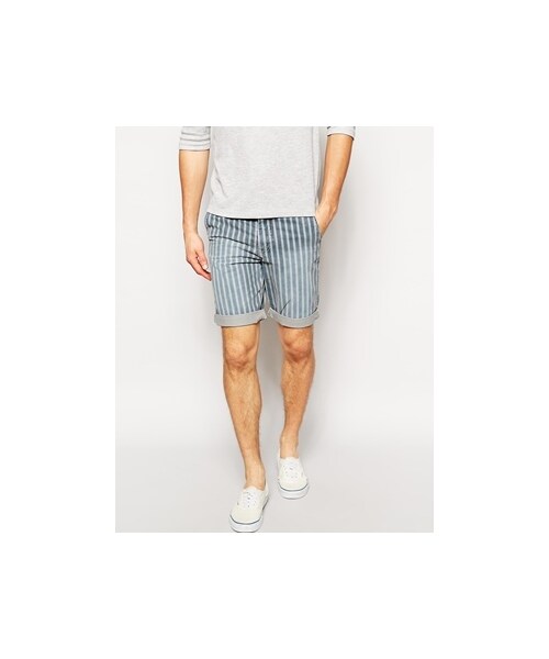 Minimum（ミニマム）の「Minimum Bagley Shorts - Blue（その他パンツ）」 - WEAR