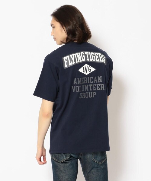 AVIREX（アヴィレックス）の「【WEB&DEPOT限定】AVG クルーネック Tシャツ/AVG CREW NECK T-SHIRT ...