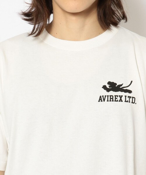 AVIREX（アヴィレックス）の「【WEB&DEPOT限定】AVG クルーネック Tシャツ/AVG CREW NECK T-SHIRT ...