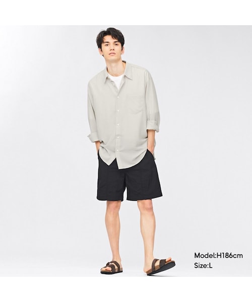 GU（ジーユー）の「ナイロンワイドショーツNT+E（ショートパンツ・ハーフパンツ）」 - WEAR