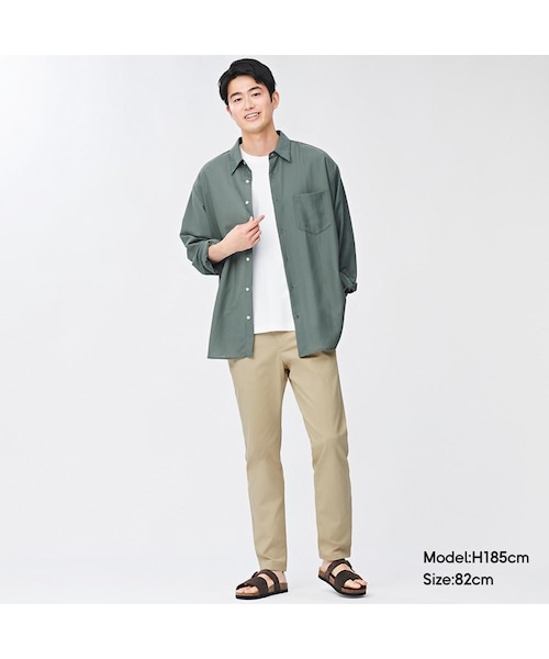 GU（ジーユー）の「ストレッチスリムチノ(股下76cm)（ロング）」 - WEAR