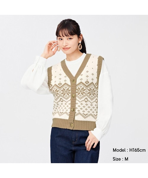GU（ジーユー）の「Vネックベスト(ユキ)OSC+EC（ノースリーブ）」 - WEAR