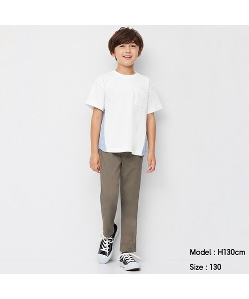 GU（ジーユー）の「KIDS(男女兼用)ストレッチカラーストレートパンツ（パンツ）」 - WEAR