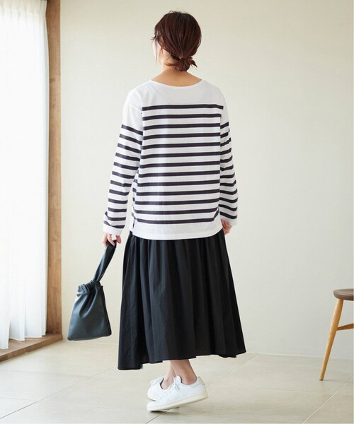 IENA（イエナ）の「SUVIN COTTON ボーダーBIGプルオーバー（）」 - WEAR