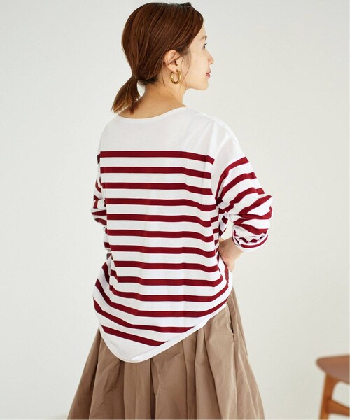 IENA（イエナ）の「SUVIN COTTON ボーダーBIGプルオーバー（）」 - WEAR