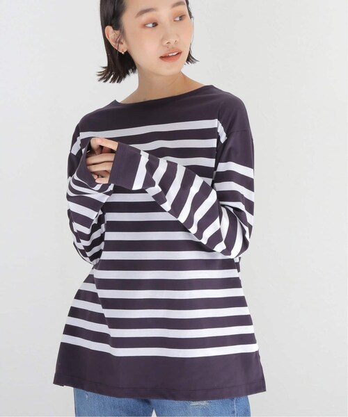 IENA（イエナ）の「SUVIN COTTON ボーダーBIGプルオーバー（）」 - WEAR