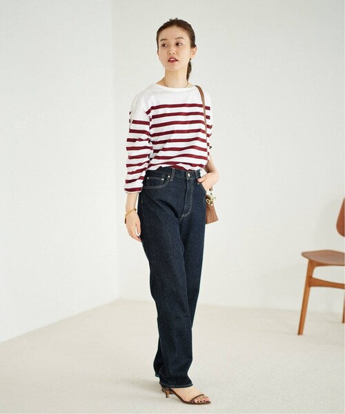 IENA（イエナ）の「SUVIN COTTON ボーダーBIGプルオーバー（）」 - WEAR