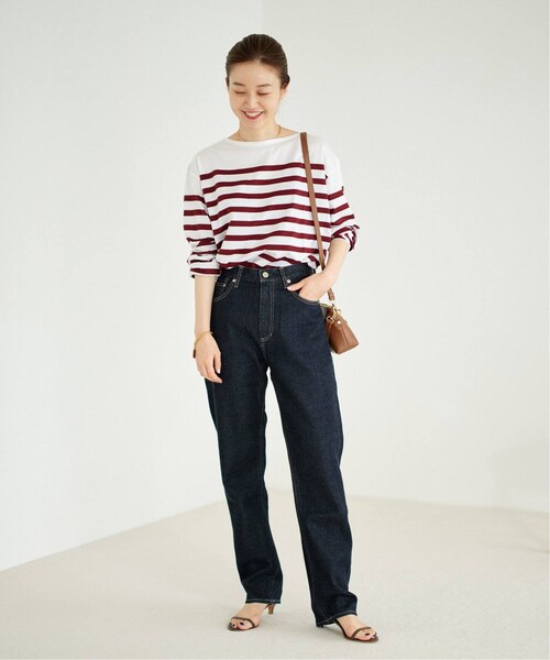 IENA（イエナ）の「SUVIN COTTON ボーダーBIGプルオーバー（）」 - WEAR