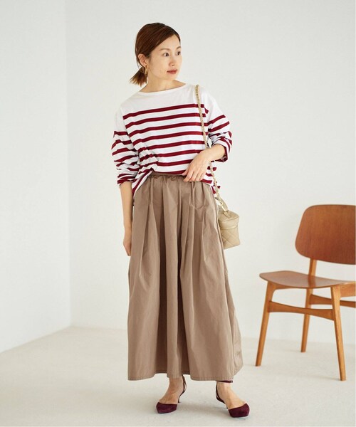 IENA（イエナ）の「SUVIN COTTON ボーダーBIGプルオーバー（）」 - WEAR