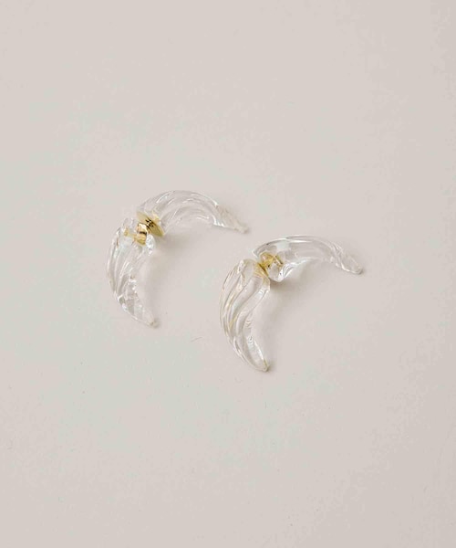 mame（マメ）の「Glass Demi Lunar Earrings（その他小物）」 - WEAR