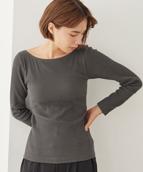 BAYFLOW（ベイフロー）の「ベストボディブラカップ付きリブロングスリーブ／NEW BASIC series（）」 - WEAR
