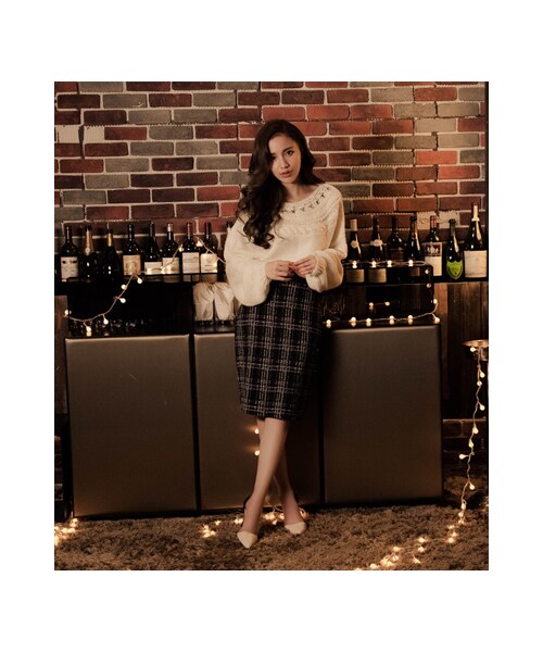 GraceGift（グレースギフト）の「拼接配色尖頭高跟鞋（シューズ）」 - WEAR