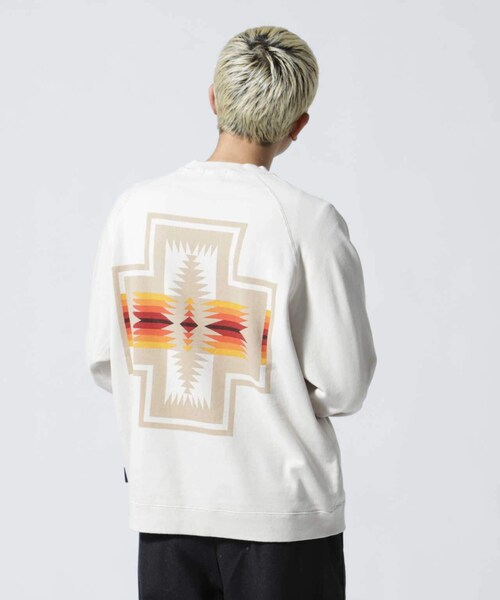 BEAVER（ビーバー）の「PENDLETON/ペンドルトン Raglan Back Print Sweat Pullover ラグランバックプリントスウェットプルオー（）」 - WEAR
