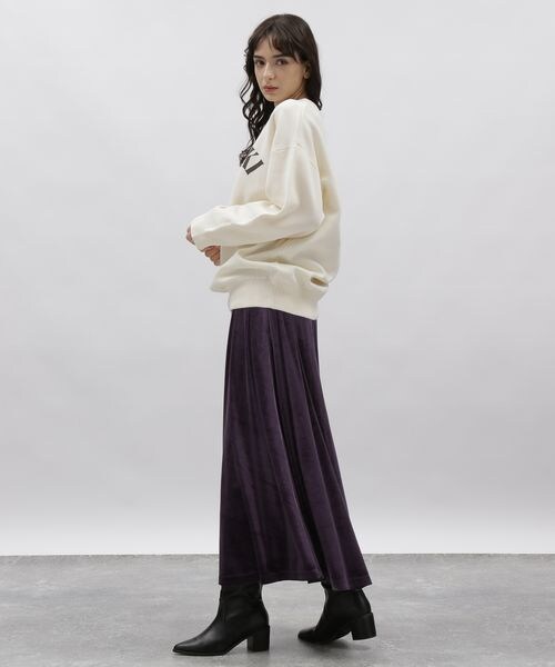 LAKOLE（ラコレ）の「ベロアフレアロングスカート（スカート）」 - WEAR