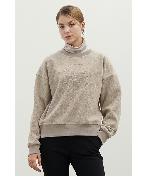 ACUD（アクド）の「[22FW] Boucle Logo Sweatshirt _Ivory（）」 - WEAR