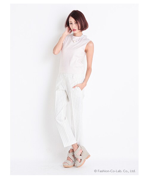 FRAY I.D（フレイアイディー）の「センタープレスロングパンツ（パンツ）」 - WEAR
